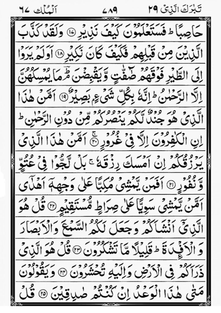 Surah Mulk Read online Quran with Arabic, English & Urdu